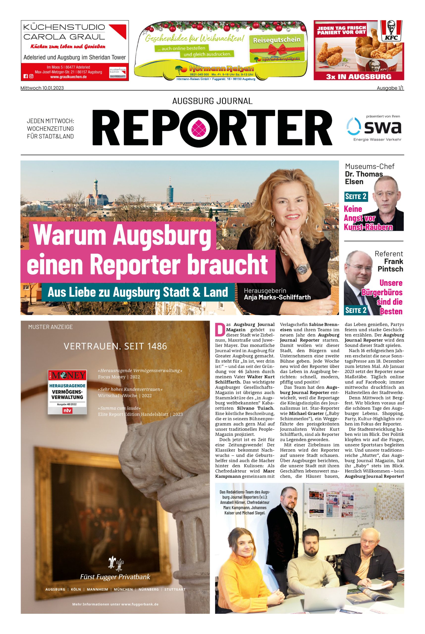 So sieht die neue Ausgabe unseres AJ-Reporter aus! - Augsburg Journal